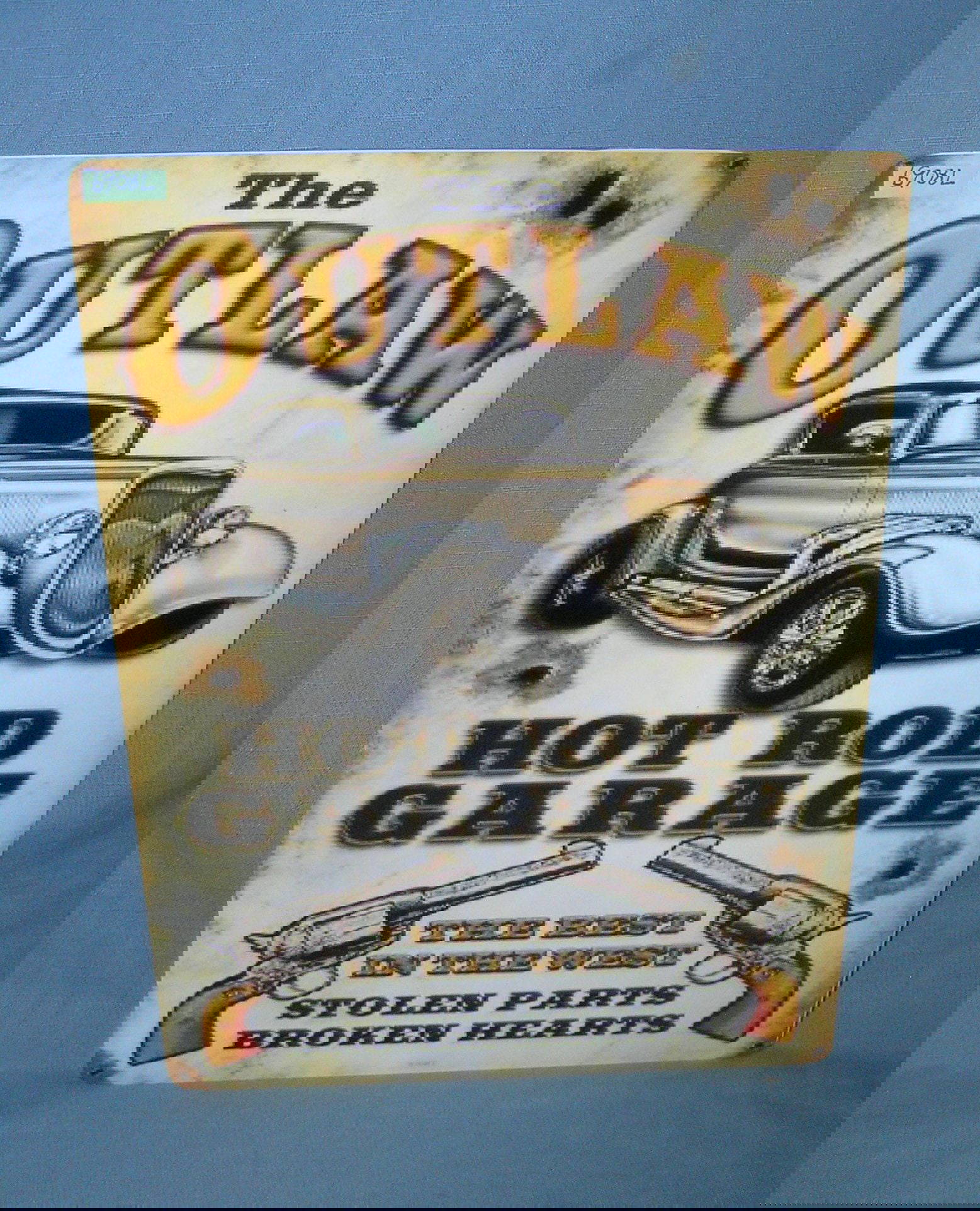 Outlaw Hot Rod Garage Style Advertising Sign Auction