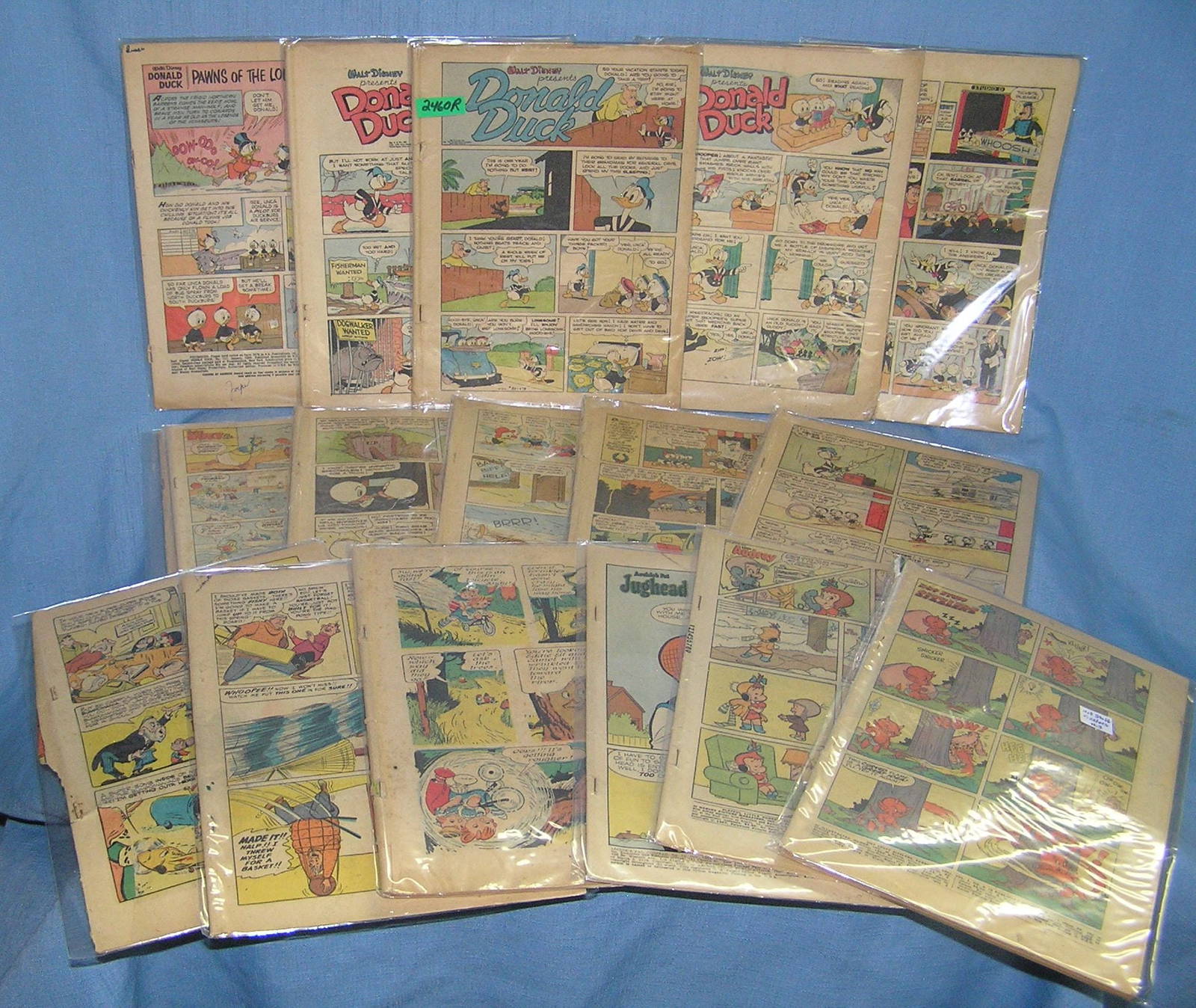 Large Group Of Early Comic Books All Without Covers Auction