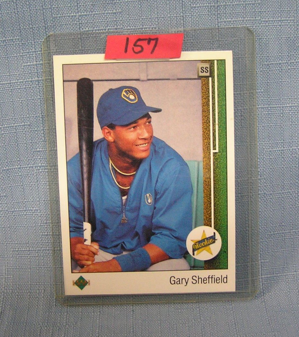 Vintage Gary Sheffield rookie baseball card