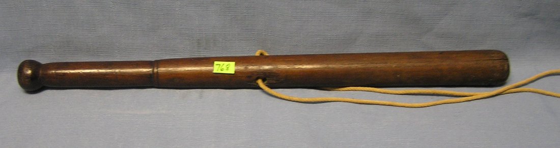 Antique police baton - Feb 28, 2014 | Baker's Antiques and Auctions in NY