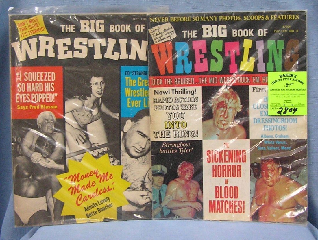 Pair Of Early Wrestling Magazines
