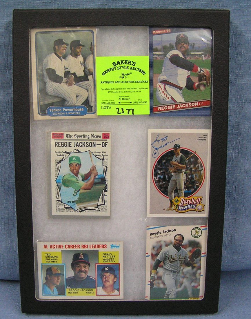 Collection Of Vintage Reggie Jackson Baseball Cards