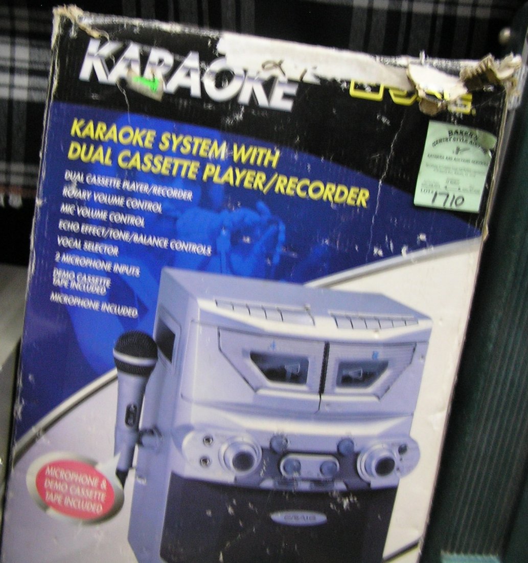 Craig karaoke system with dual cassette player and - Dec 31, 2014 ...