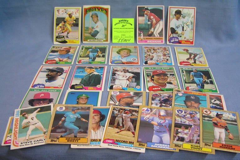 Collection Of Vintage Topps All Star Baseball Cards