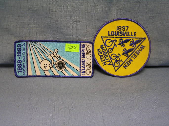 Pair Of Vintage Bicycle Patches