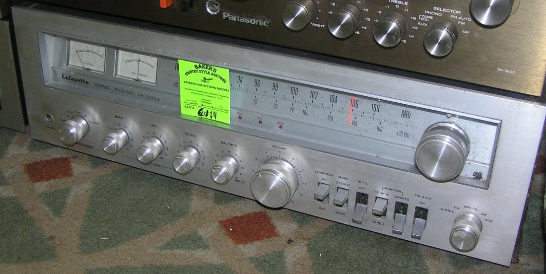 Vintage Lafayette stereo receiver - Feb 21, 2015 | Baker's Antiques and ...