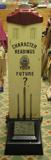 Antique Penny Scale With Accurate Weight And Fortune