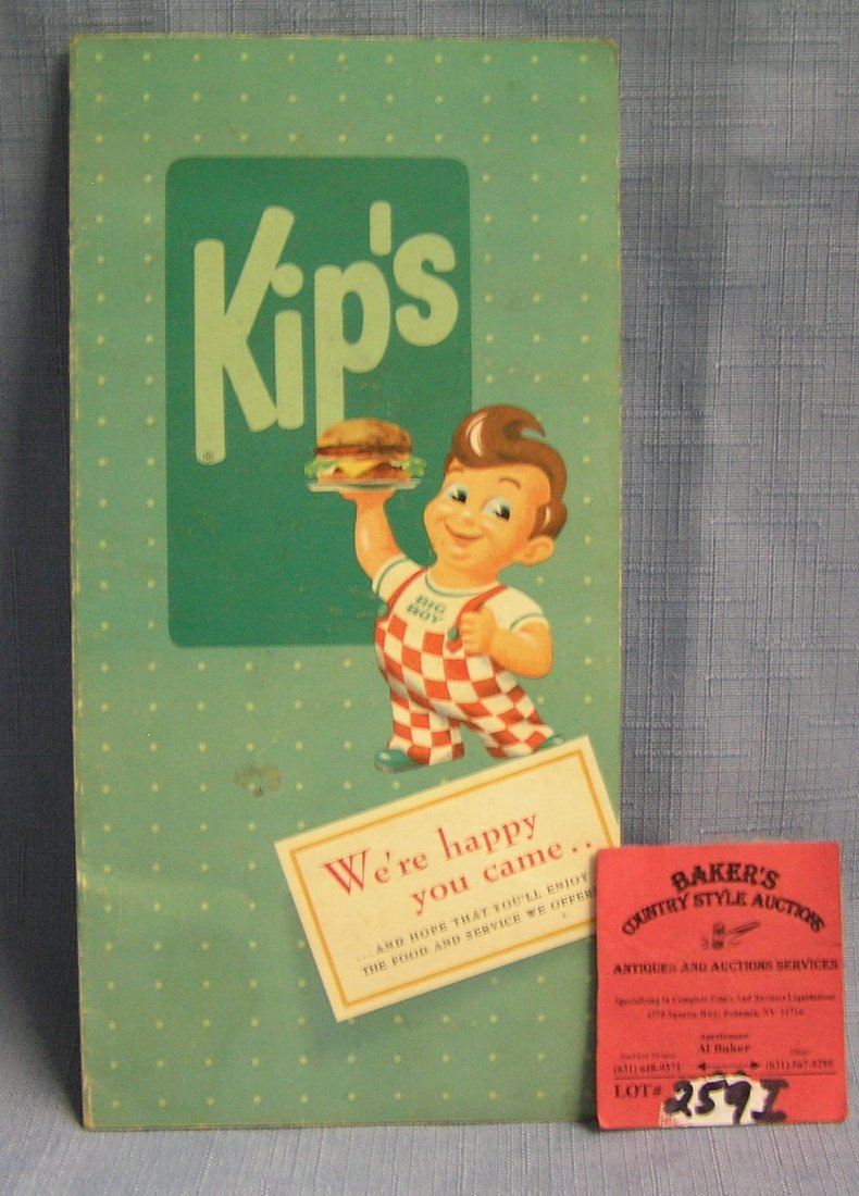 Kip's Big Boy hamburger restaurant menu - Dec 01, 2015 | Baker's ...