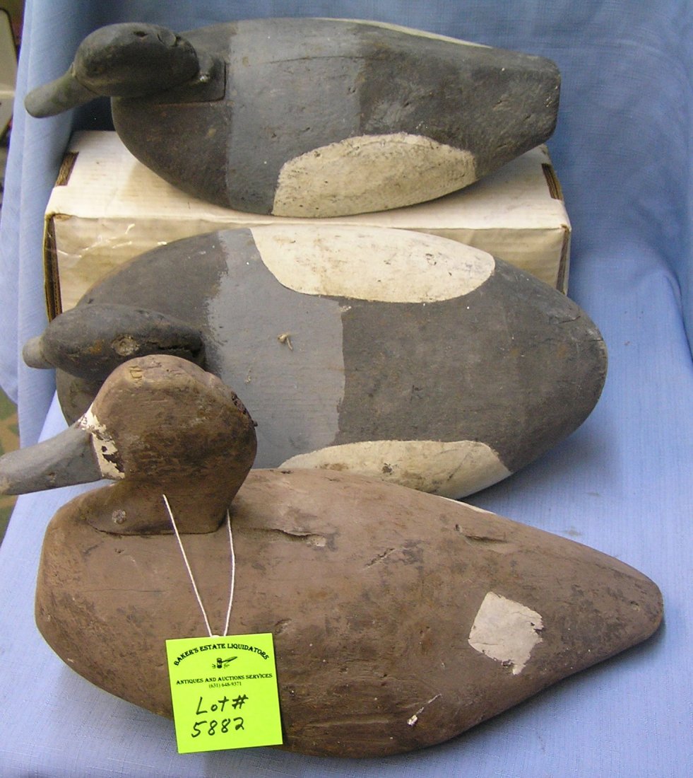Group Of Three Early Long Island Decoys