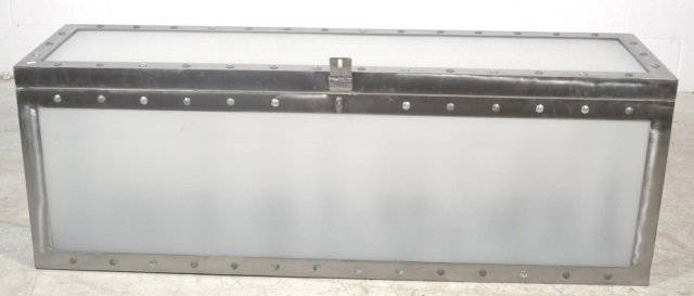 Custom Made Steel & Frosted Glass Trunk Custom Made