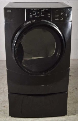 Black Kenmore Elite He3 Dryer Black Kenmore Elite He3