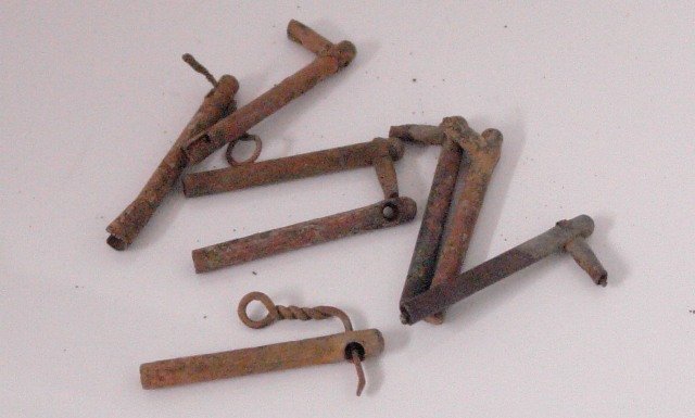 Dug Civil War Relics Eight Cannon Friction Primers,