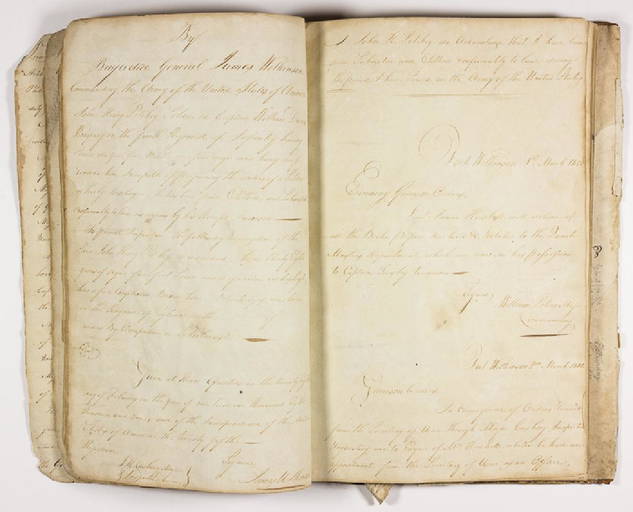 1801 Commander's Log Book From Fort Wilkinson, Creek