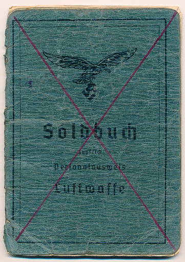 Soldbuch Of A Luftwaffe Pilot M.i.a. Over England