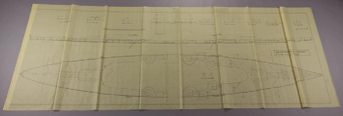 BATTLESHIP BISMARCK MAIN DECK RAILING PLAN