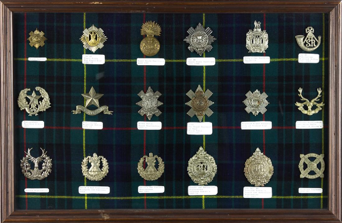 BRITISH ARMY SCOTTISH REGIMENTS HAT BADGES (18)