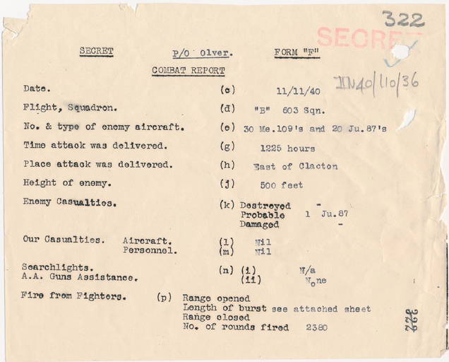 R.a.f. Battle Report Peter Olver