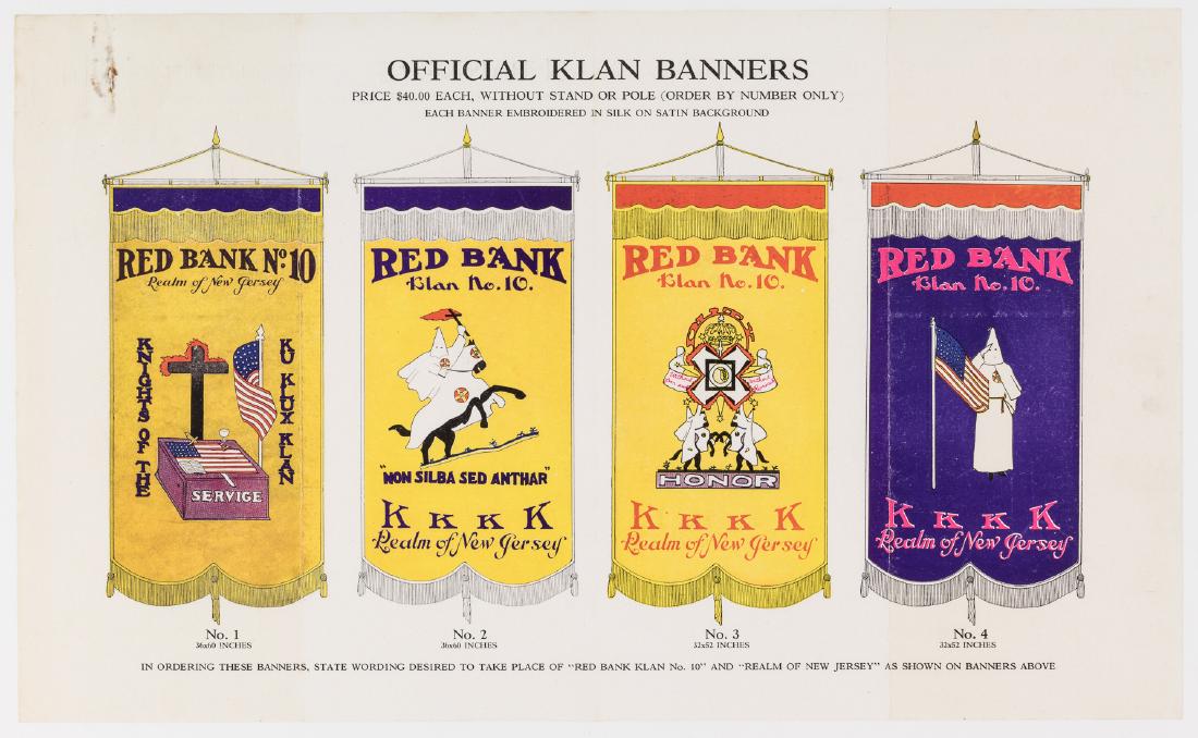 Ku Klux Klan Banner Advertisement