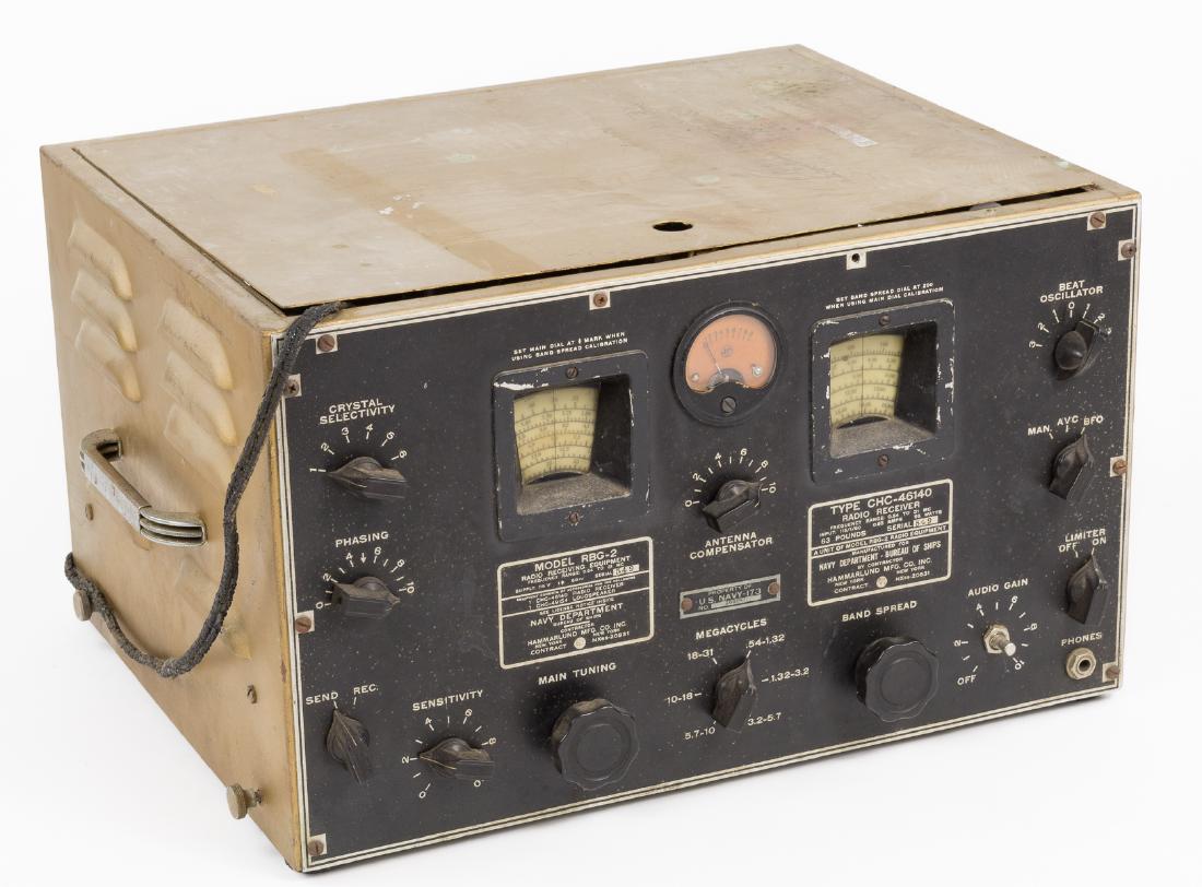 U.S. NAVY RADIO RECEIVER - May 01, 2019 | Alexander Historical Auctions ...