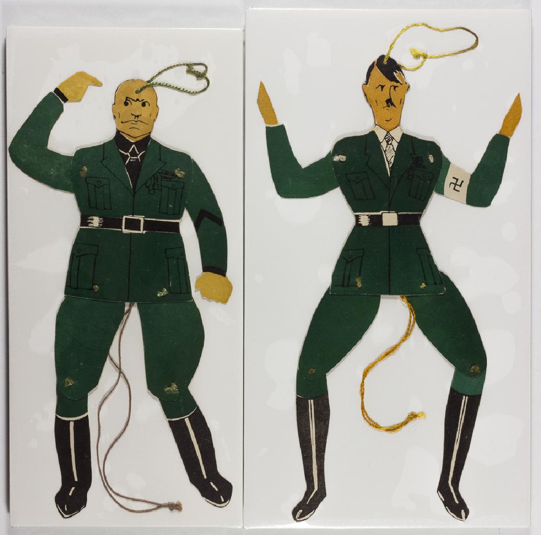 ADOLF HITLER AND BENITO MUSSOLINI PUPPETS