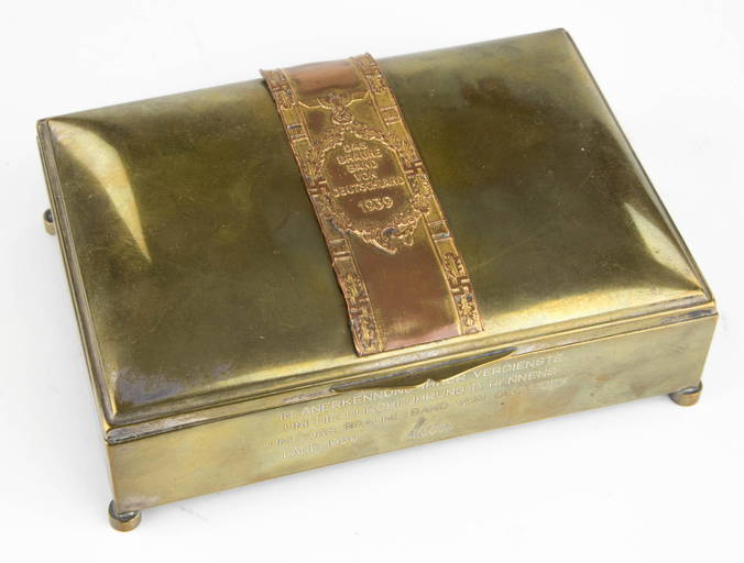 CHRISTIAN WEBER PRESENTATION CIGARETTE BOX TO MAX AMANN (#1065) on Jan ...