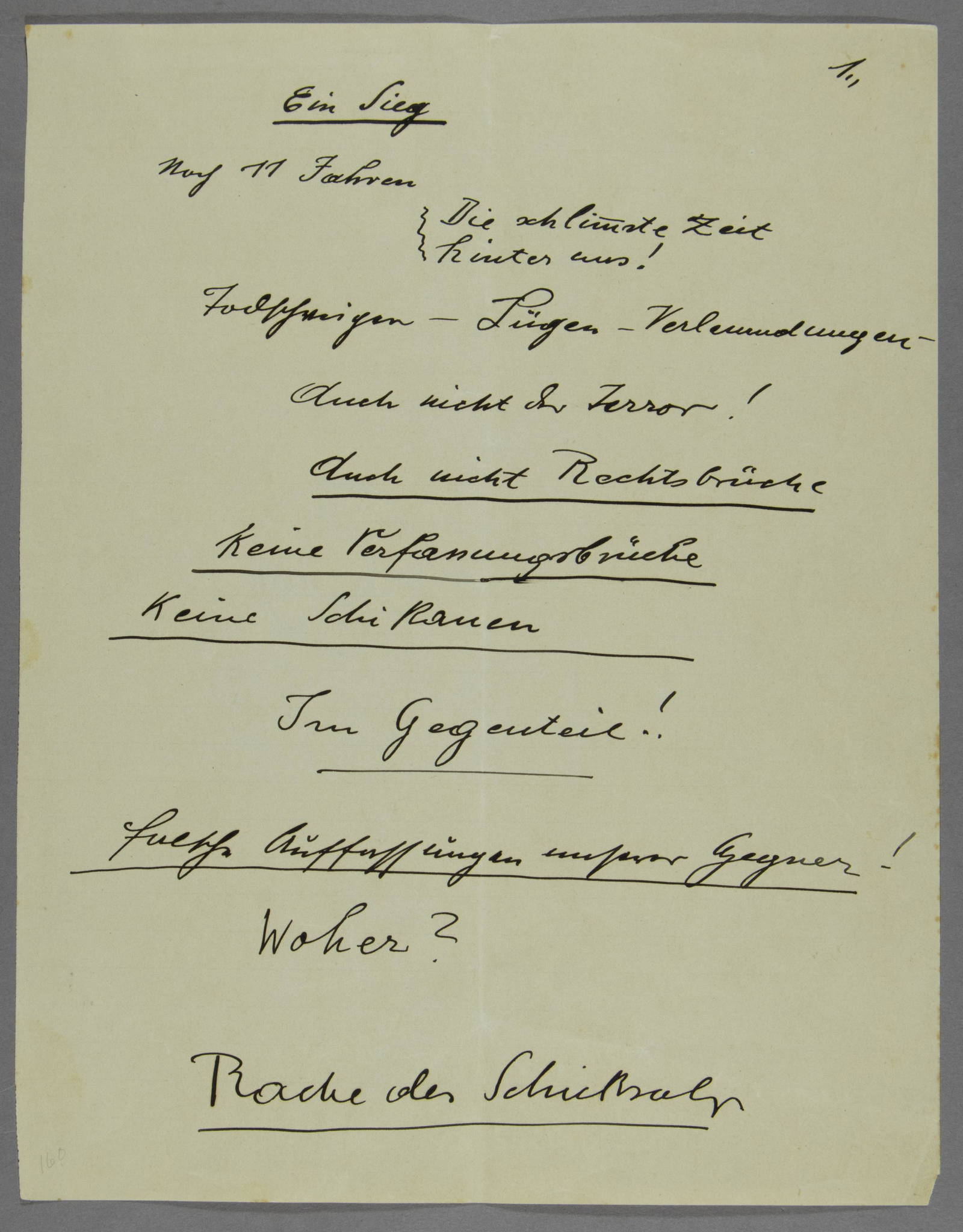 Adolf Hitler's Notes For His 1930 Election Victory Speech Auction