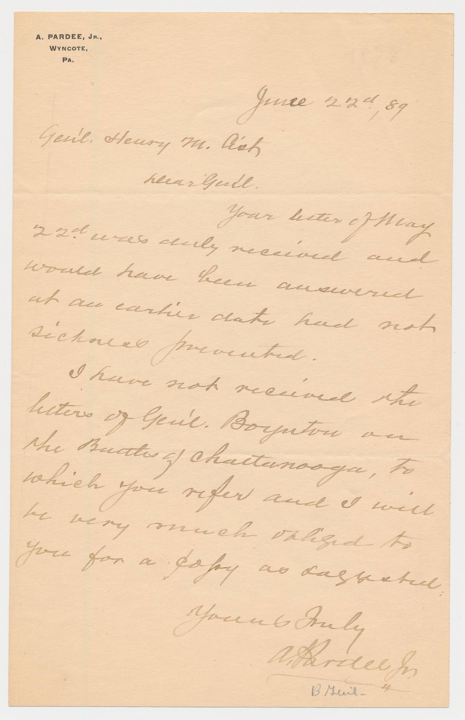 Ario Pardee Jr. Auction