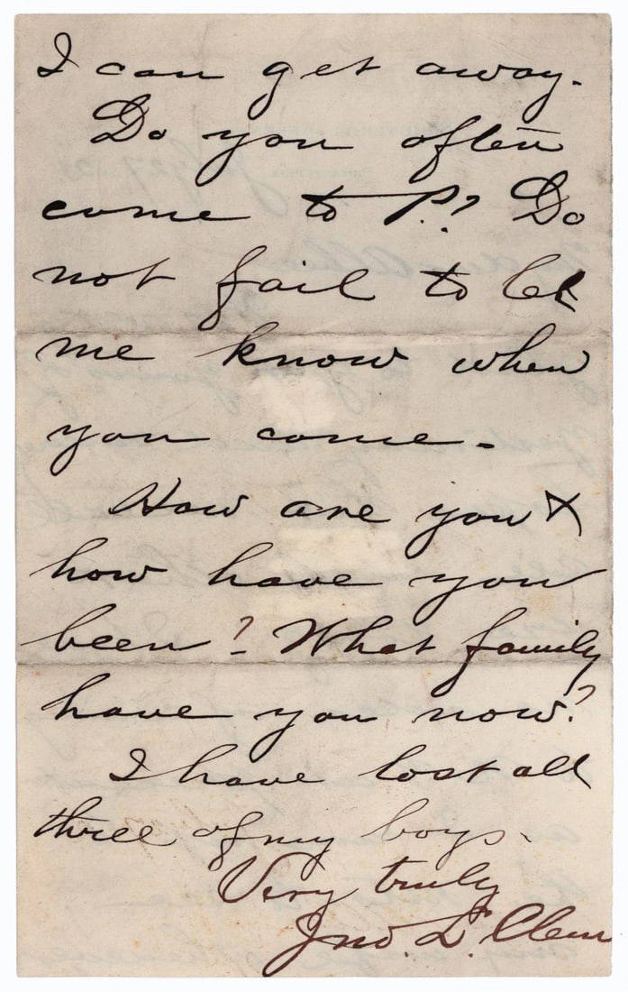 John L. Clem Auction