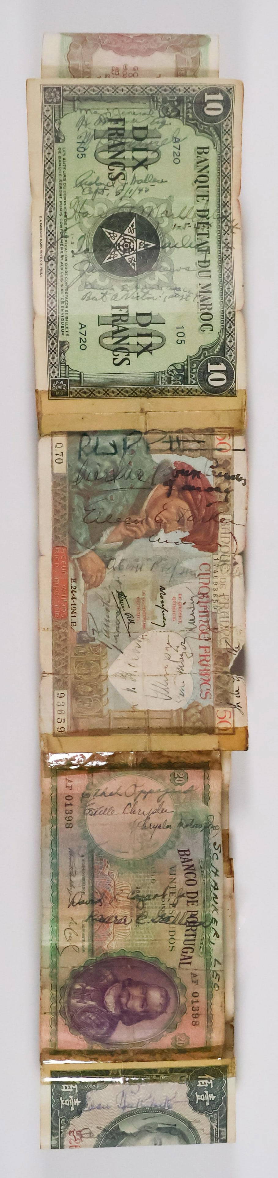 World War Ii 13-note 'short Snorter' Collection' Auction