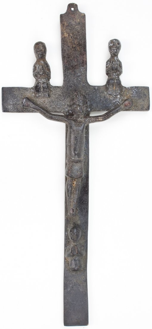 AFRICAN CRUCIFIX WITH BLACK JESUS