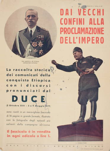 Benito Mussolini Propaganda Poster