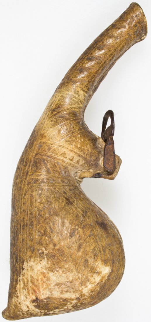 CAMEL SCROTUM POWDER FLASK