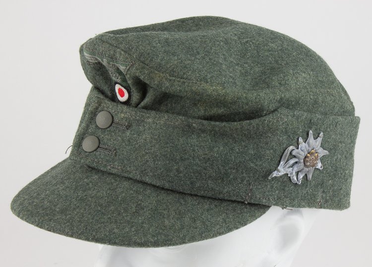 German Army M43 Field Cap With Edelweiss