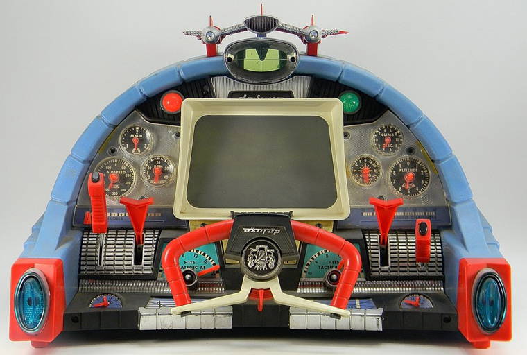 Vintage Jimmy Jet Tv Jet Deluxe Reading Battery Op