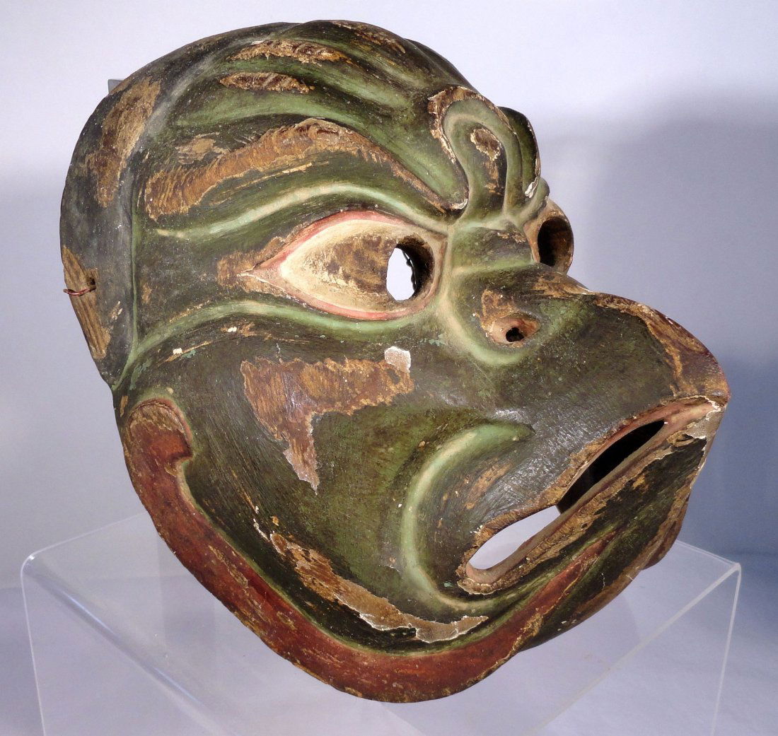 Japanese Noh Theater Mask Kappa Edo Period 19th Century