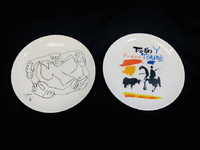 Lot Of 2 Pablo Picasso Porcelain Plates