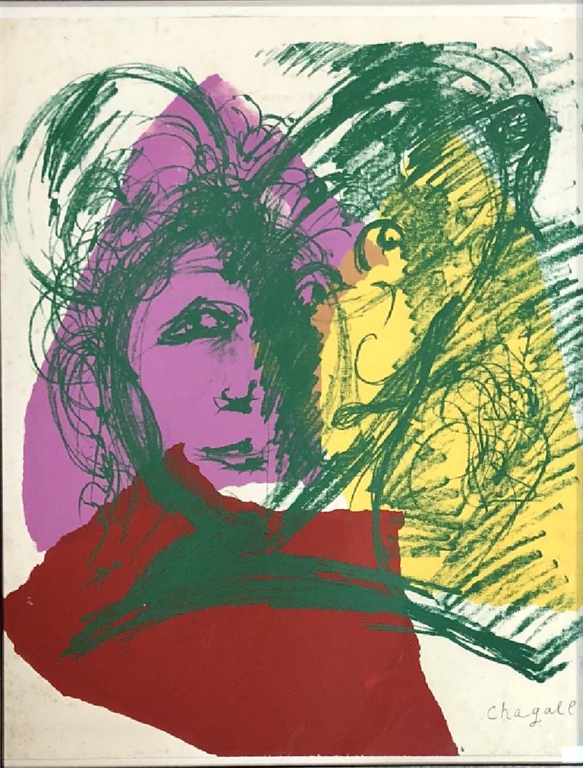 PENCIL SIGNED MARC CHAGALL SERIGRAPH V$4,600