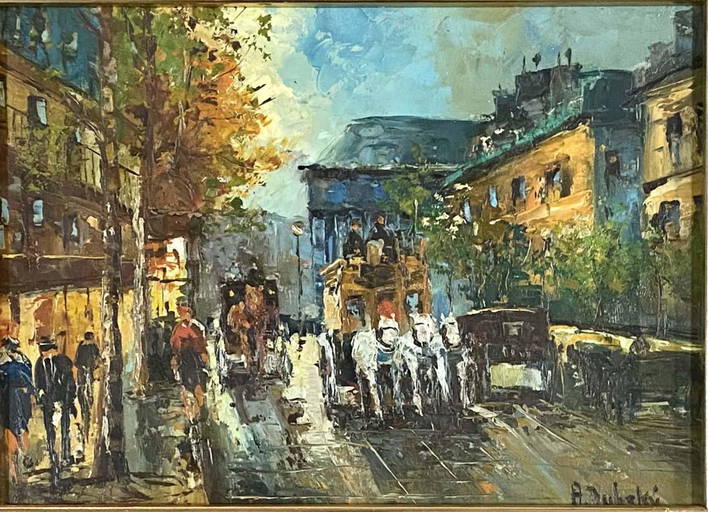 Anna Dubsky Oil On Canvas Street Scene V$2,500