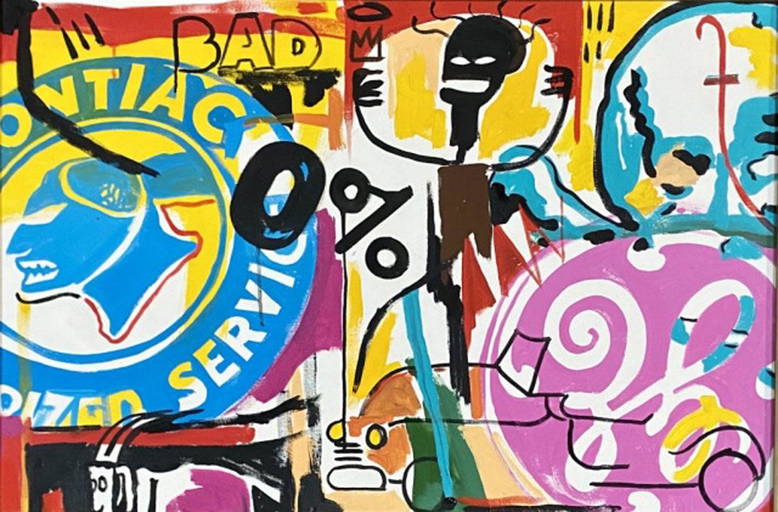 Andy Warhol/jean Michel Basquiat Oil/canvas V$125k