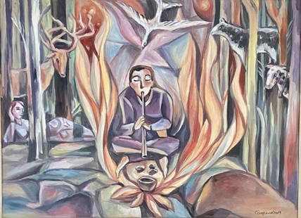 Leonora Carrington (oil On Canvas)