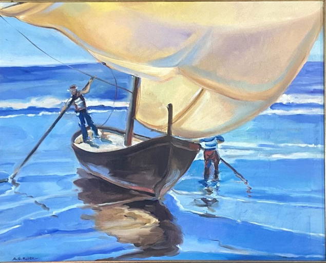 Arthur Grover Rider (1886 1975 Ca) Oil On Canvas