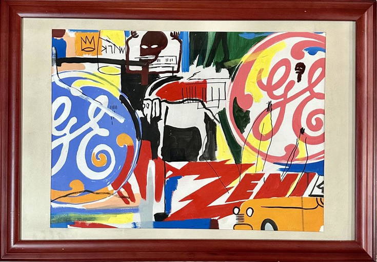 ANDY WARHOL AND JEAN-MICHEL BASQUIAT OIL ON PAPER (#0052) on Dec 30 ...