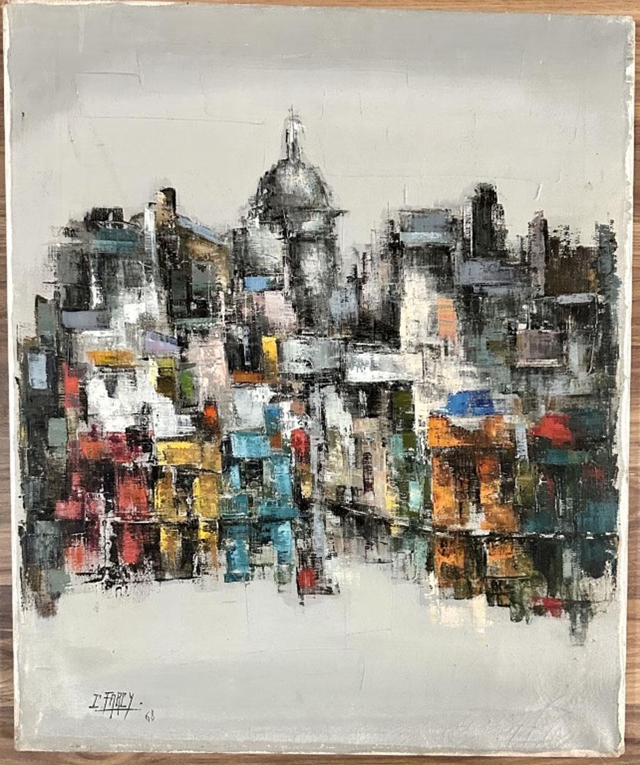 Claude Farcy Impressionist Oil On Canvas