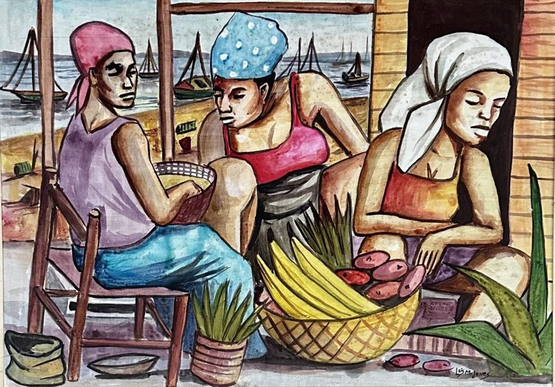 LOIS M. JONES (1905-1998) FIGURATIVE WATERCOLOR (#0037) on Apr 14, 2023 ...