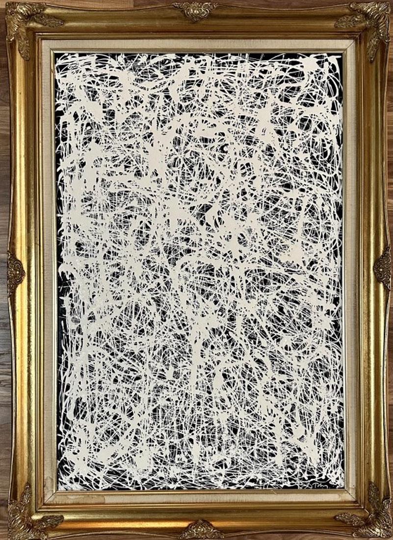 Mark Tobey Oil On Canvas Abstract Painting Auction