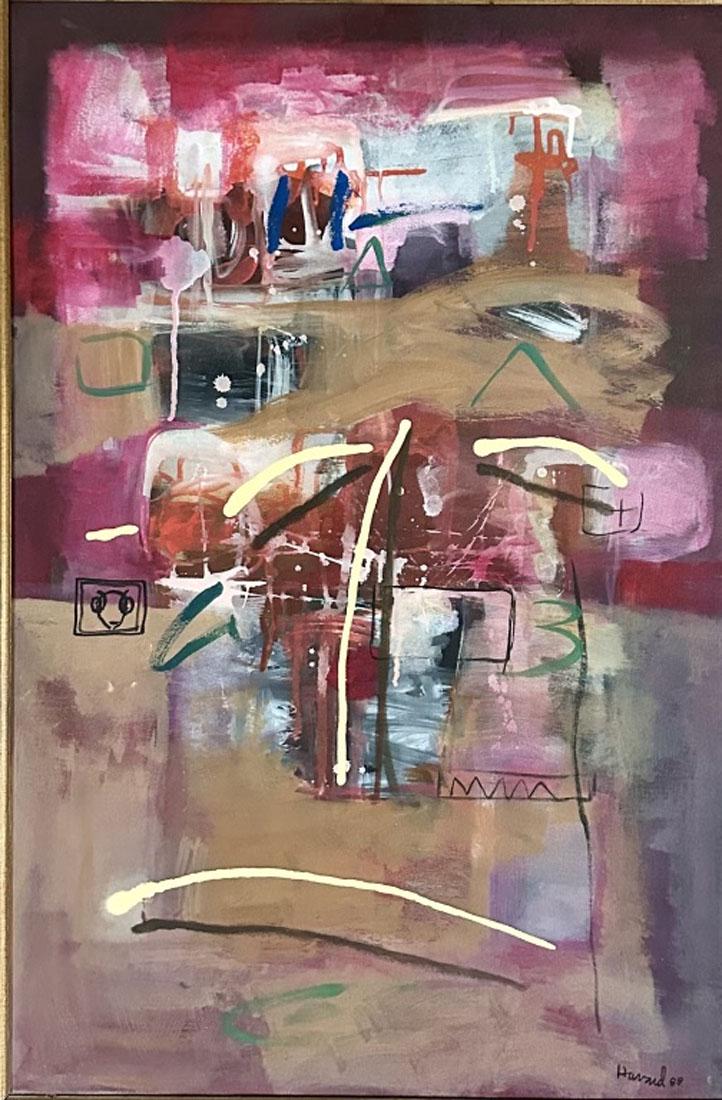 James Havard Large Acrylic On Canvas (1937-2020) Auction