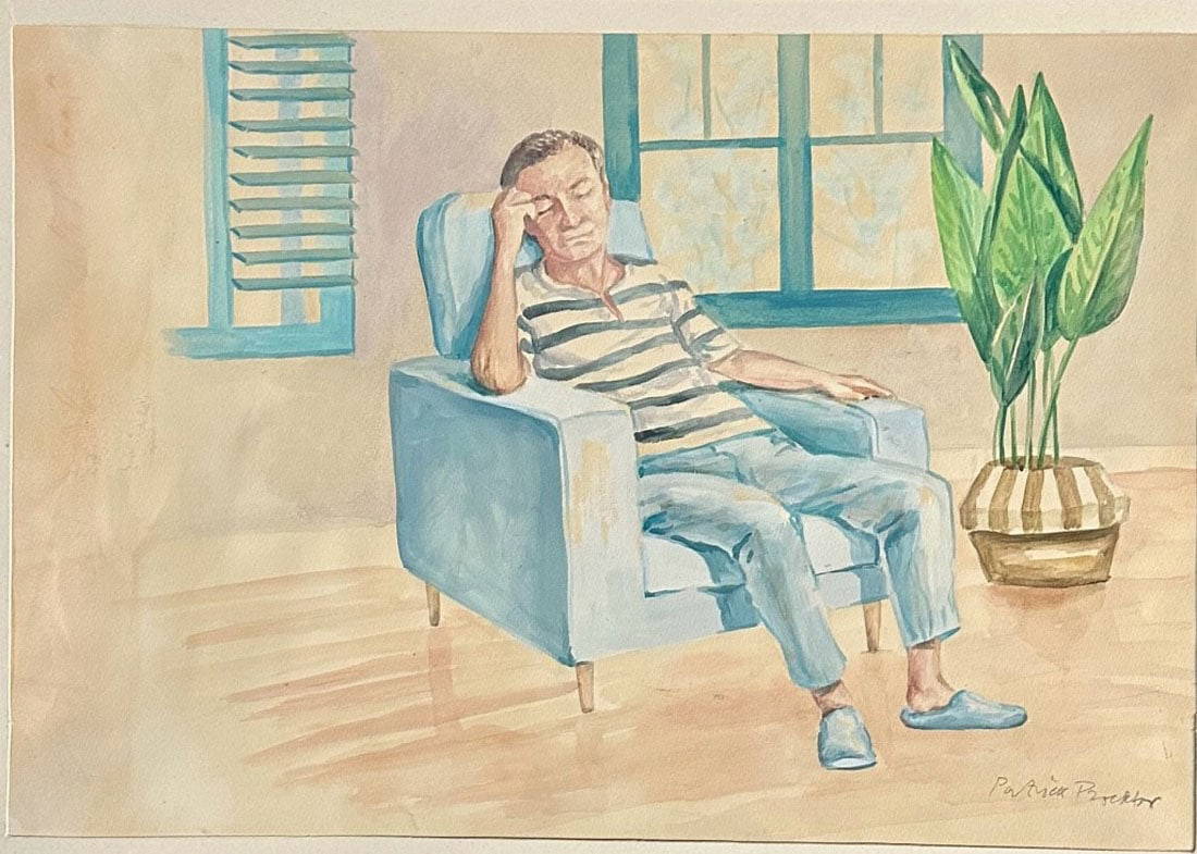 Patrick Procktor Watercolor On Paper Auction