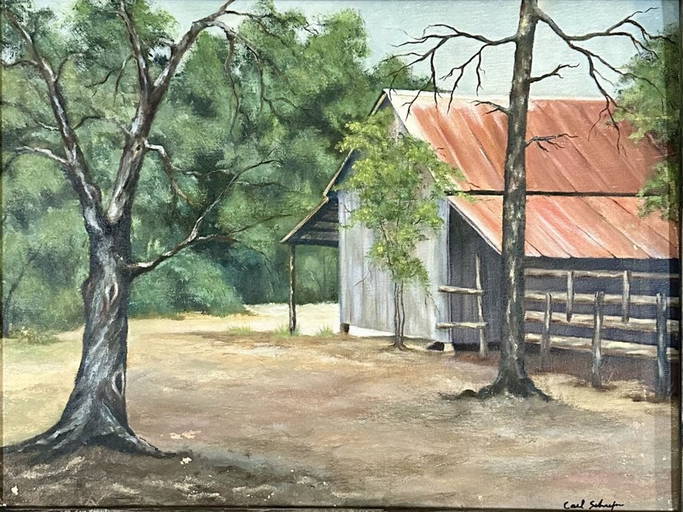 Carl Fellman Schaefer Oil On Canvas