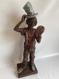 Vintage Austin Productions Clown Sculpture.