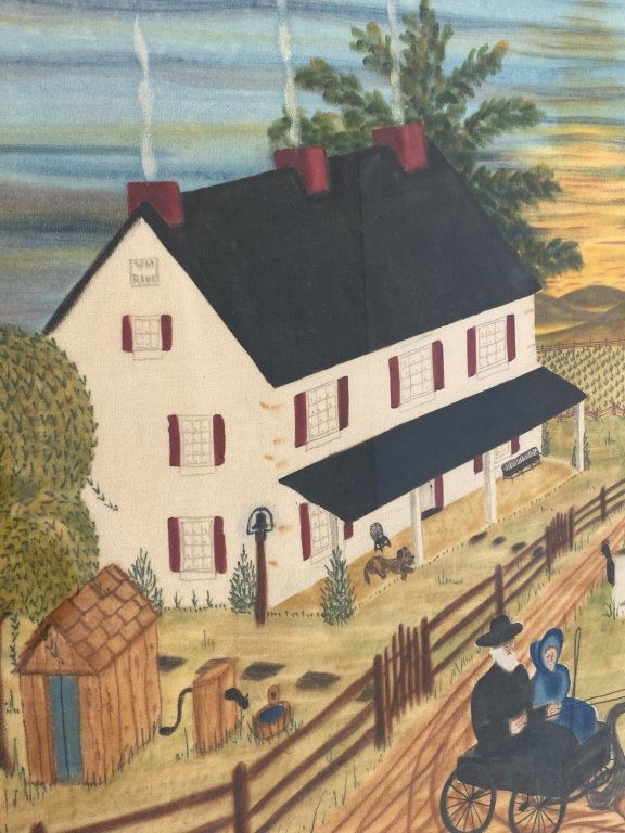 Large Bill Rank folk art painting. - Sep 27, 2020 | Kleinfelter's ...